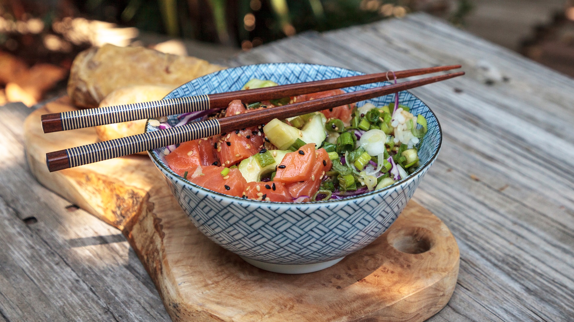 Salmon poke bowl | The GoodLife Fitness Blog