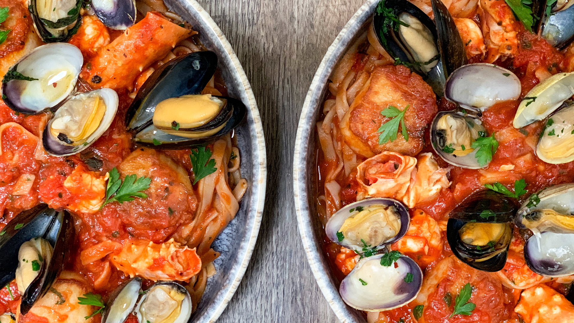 Valentine's Day seafood pasta for two | The GoodLife Fitness Blog